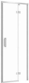 Cersanit Larga - Sprchové dveře 80x195 cm, pravé, chrom/čiré sklo S932-115