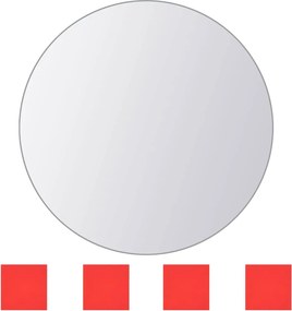 16 ks Zrcadlové dlaždice kulaté sklo 3051491