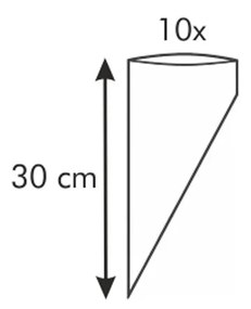 Zdobicí sáček DELÍCIA 30 cm, 10 ks