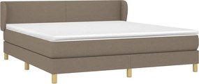 Box spring postel s matrací taupe 180x200 cm textil 3126665
