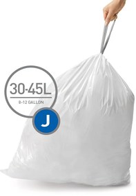 Sáčky do odpadkového koše 30-45 L, Simplehuman typ J, zatahovací, 20 ks v balení,  30 µm