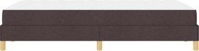 Postel s boxspringem s matrací Tmavě hnědá 120 x 190 cm textil 3398552