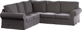 Potah na pohovku IKEA  Ektorp rohová barva hnědá látka sametová