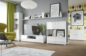 Casarredo - Komfort nábytek Šatní skříň 2-dveřová se zásuvkami SELENE 28 bílá lesk