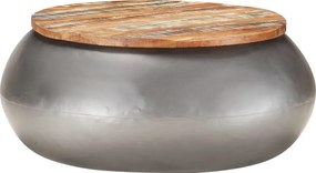 vidaXL Konferenční stolek 68x68x30 cm masivní recyklované dřevo [323530] Barva: Bílá