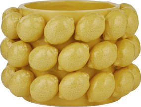 Butlers LEMON Květináč 13 cm - žlutá