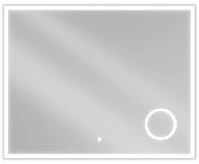 Mexen Kala, LED koupelnové zrcadlo s podsvícením a kosmetickým zrcadlem 100 x 80 cm, 6000K, ochrana proti zamlžování, 9820-100-080-611-00