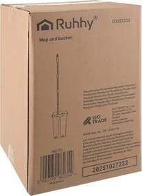 Dvoukomorový mop Ruhhy 27232 11L s kryty