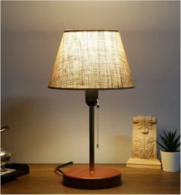 Béžová stolní lampa s textilním stínidlem (výška 14 cm) Mardin – Opviq lights