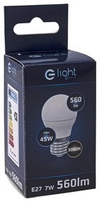 LED žárovka E27 teplá 3000k 7w 560 lm