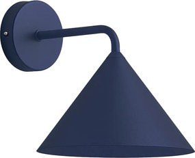 Nástěnné svítidlo Capital, 1x tmavomodré kovové stínítko, (fi 21cm), db