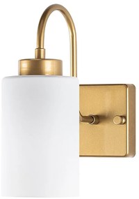 Nástěnné svítidlo v bílé a zlaté barvě ø 10 cm Duzsuz – Opviq lights