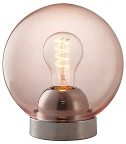 Stolní skleněná lampa Bubbles - růžová