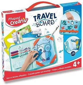 Kreativní sada sada maped travel board - hry a kreslení se zvířátky