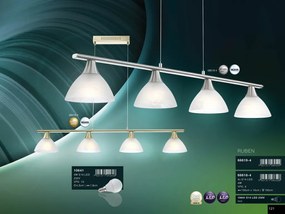 DESIGNOVÉ LED ZÁVESNÉ SVÍTIDLO NA LANKU RUBEN 68619-4