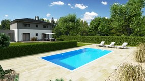 Přelivový bazén QBIG BENEFIT 3 x 6 x 1,2 m - Šedý
