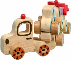 Lucy  Leo Můj první kamion dřevěná skládačka / 4 díly / od 3 let