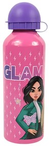 Dětská kovová láhev GLAM 500 ml růžová