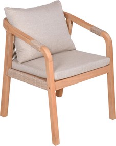XXXLutz ZAHRADNÍ KŘESLO, dřevo, textil Gardenson - Online Only zahradní nábytek - 002836034502