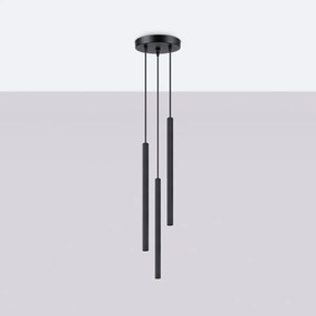 Sollux Lighting Závěsné svítidlo ARCHE 3P černé