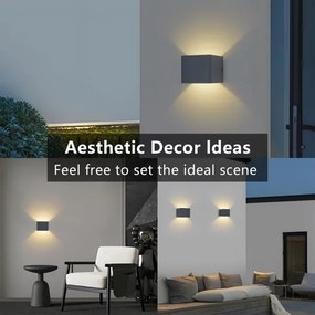 Brilagi - LED Venkovní nástěnné svítidlo DONNANI LED/5W/230V 10 cm antracit IP44