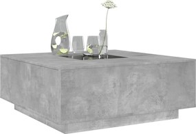 Konferenční stolek s Infinity LED betonově šedý 100x100x40 cm 3284045