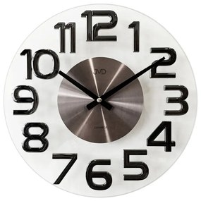 Luxusní kovové nástěnné designové hodiny JVD HT098.2