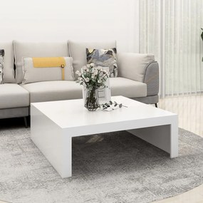 vidaXL Konferenční stolek 100 x 100 x 35 cm dřevotříska [808568] Barva: Bílá