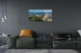 Obraz na skle Německo Panorama městského hradu 140x70 cm