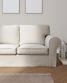 Potah na pohovku IKEA  Ektorp 3-místná, rozkládací STARÝ MODEL PIXBO barva šedá látka sametová
