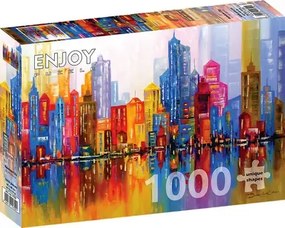 ENJOY Puzzle Duhové město / 1000 dílků / od 14 let