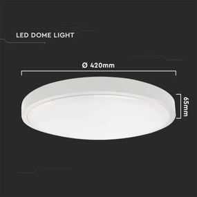 LED Venkovní stropní svítidlo se senzorem LED/30W/230V 4000K IP44 bílá