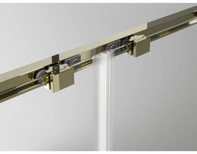 Mexen Exo, posuvný sprchový kout 160 x 85 cm, čiré sklo, zlatá, 8151-160-085-50-00