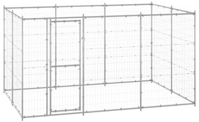 Venkovní psí kotec pozinkovaná ocel 7,26 m²