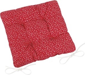 Bellatex Sedák Adéla prošívaný Červená 40x40 cm