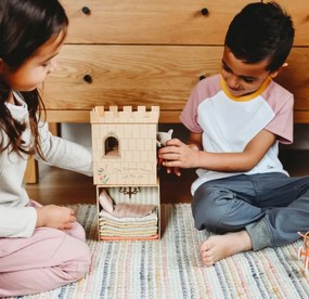 Maileg Myška princezna na hrášku Big sister zelená