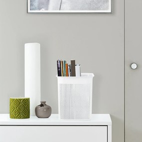 Rotho Úložný box s madly BRISEN 7l, 26x18x21cm, bílý