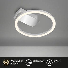 Briloner 3778-014 - LED Stropní svítidlo FRAME LED/5W/230V pr. 20 cm matný chrom