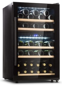 Klarstein Barossa 40D, vinotéka, 135 l/41 lahví, 2 zóny, skleněné dveře, dotykové ovládání