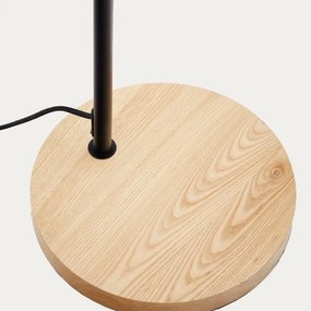 Černá kovová stojací lampa Kave Home Catlar 150 cm