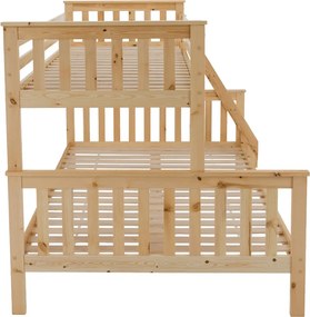 Patrová rozložitelná postel 90/140x200, přírodní, LUINI Kondela 0000235839