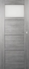 posuvné interiérové dveře do pouzdra PORTO model 2 Průchozí rozměr: 70 x 197 cm, Orientace dveří: Levé dveře, Dekor: Bílá