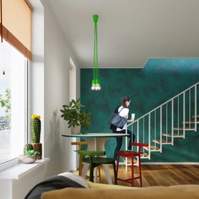 Sollux Lighting Závěsné svítidlo DIEGO 5 zelené