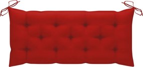 Skládací zahradní lavice s poduškou 118 cm bambus 3063870