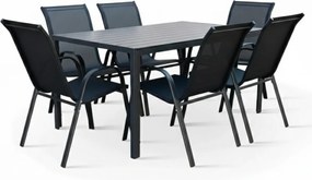Vikio Venkovní zahradní set 140x80 pro 6 osob DK304-140 antracit