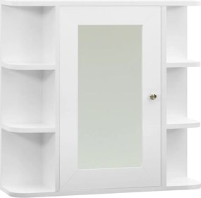 vidaXL Koupelnová zrcadlová skříňka 66 x 17 x 63 cm MDF [323602] Barva: Bílá