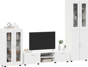 Sestava TV skříněk FLORIN 3 ks Bílá Kompozitní dřevo 3397974