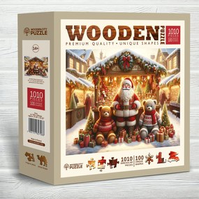 Wooden city dřevěné puzzle - vánoční trhy 1010 dílků