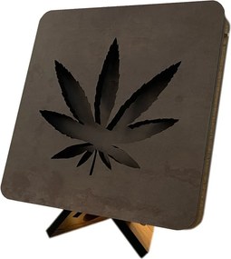Li-Go "List Canabis" lampa 19x19 cm provedení povrchu: bříza