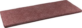 Bellatex Sedák na lavici hladký Červená 40x150 cm